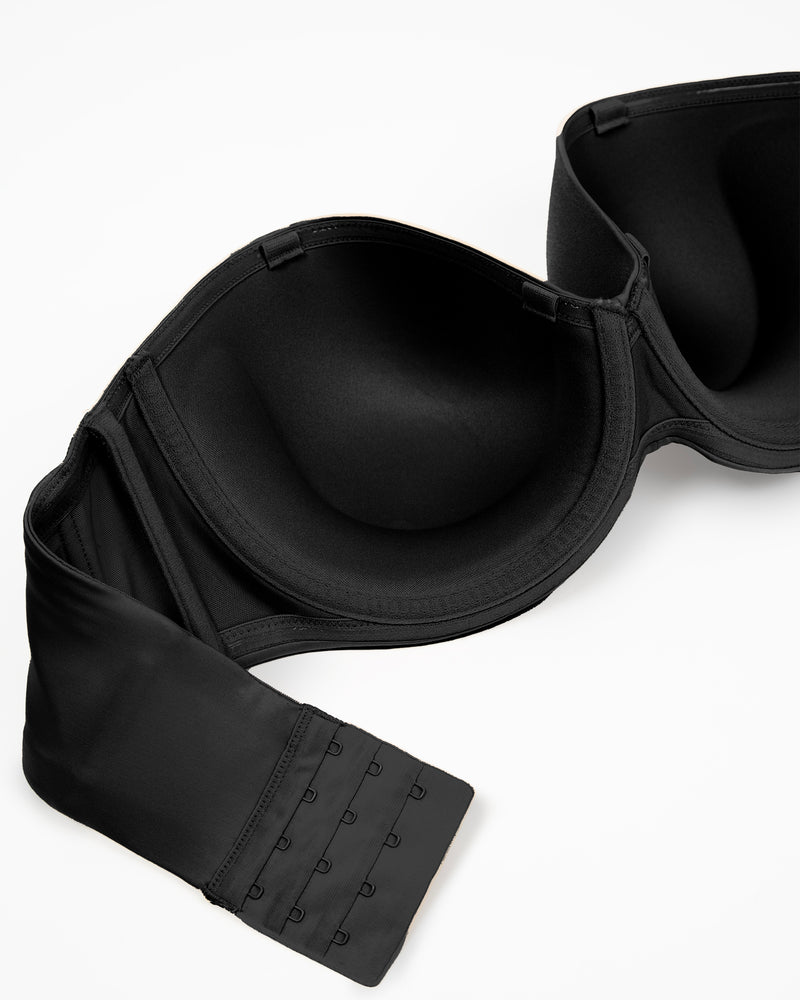 Smooth Strapless Multi-Way Bra - Black Hue – Curvy Couture