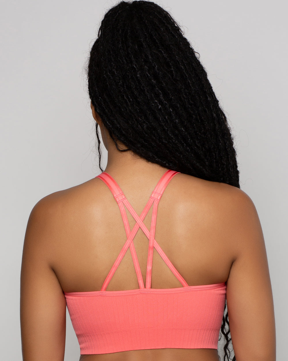 Curvy Couture Smooth Seamless Wireless Bra Coral